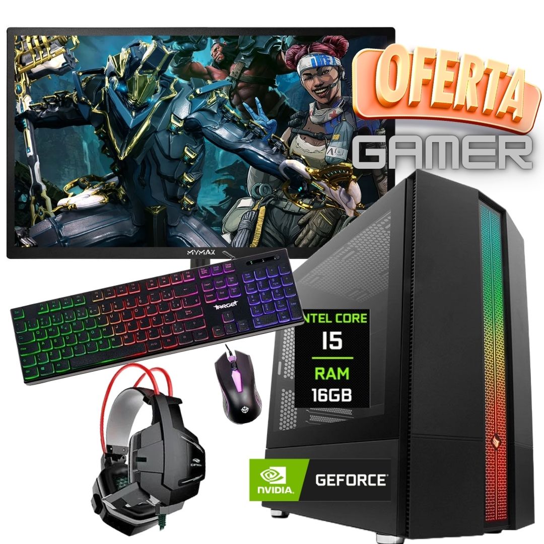 Computador Gamer completo i5 16Gb GT - Virtual Equipamentos